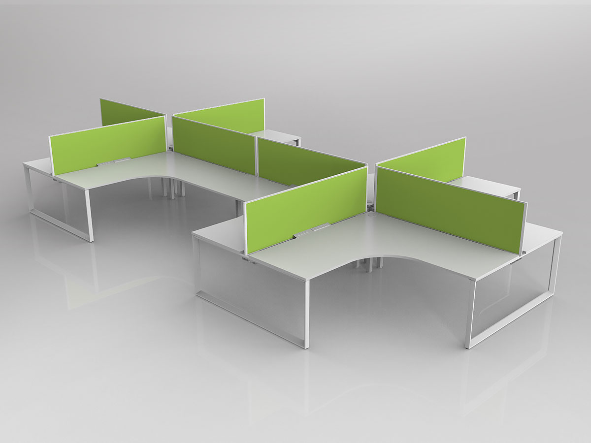 8 Person Workstation | Sydney Office Furniture