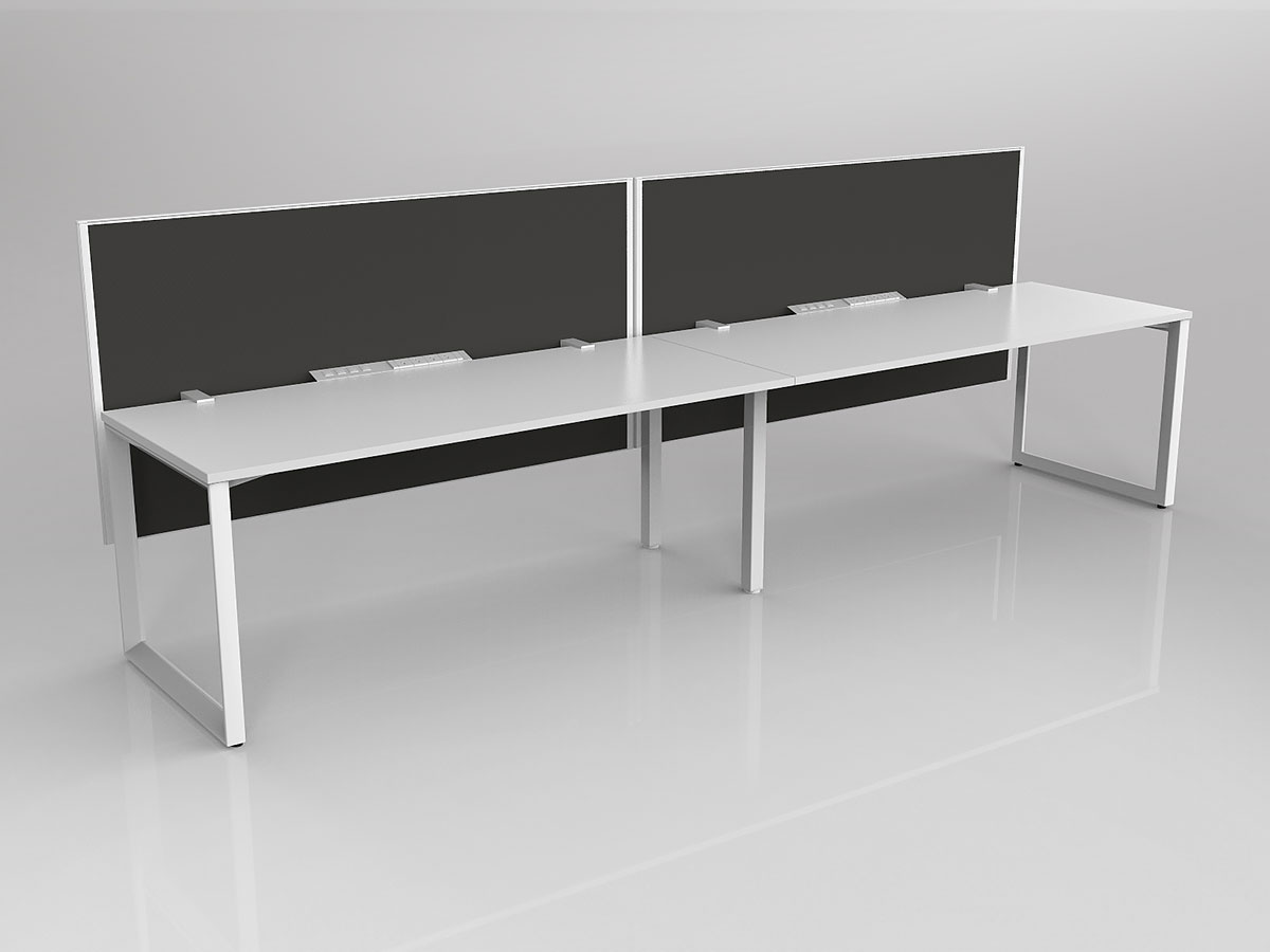 Tri Leg 2 Person Straight workstation