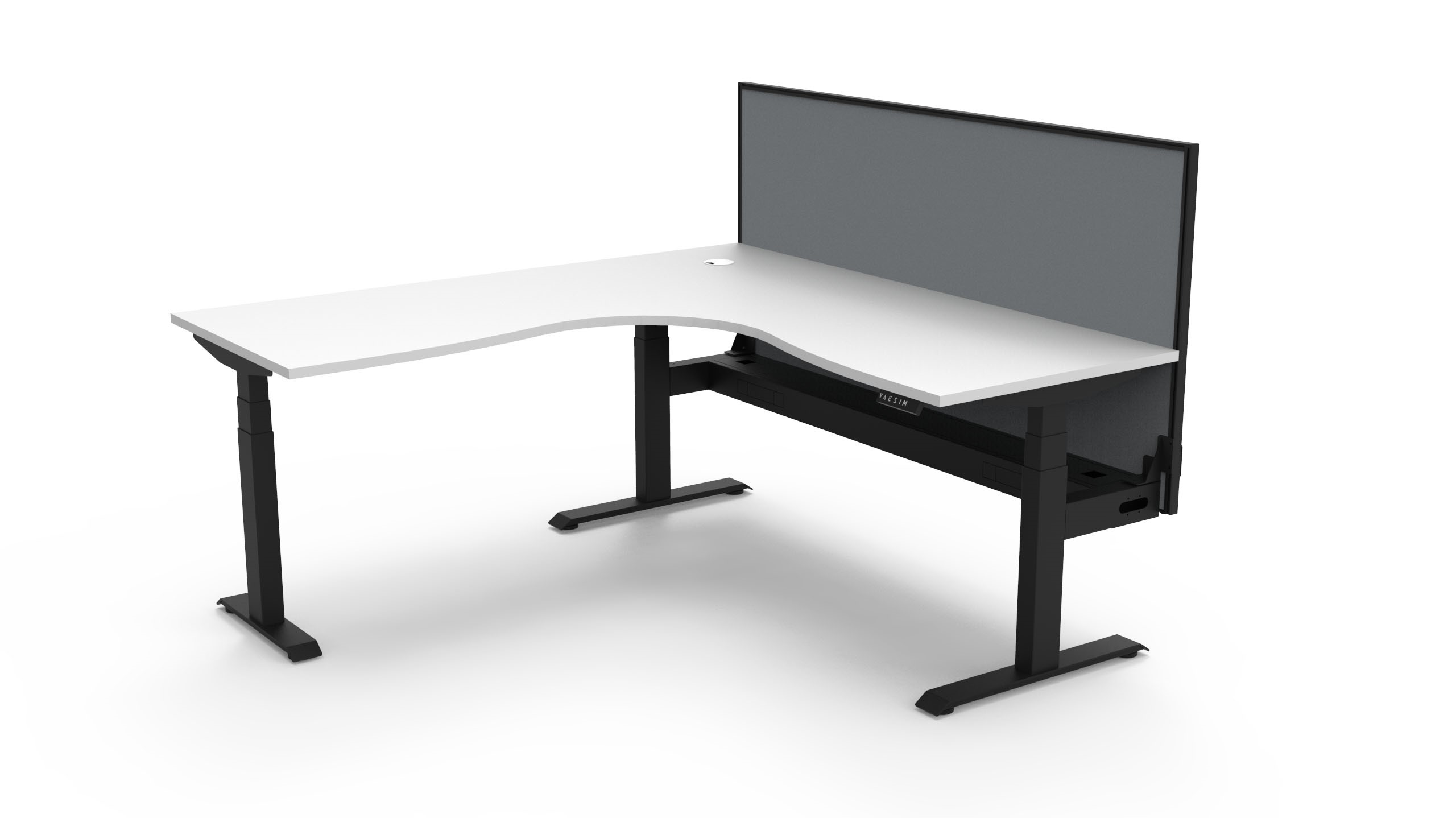 1 Person Workstations: Boost Plus 1 Person Height Adjustable Corner ...