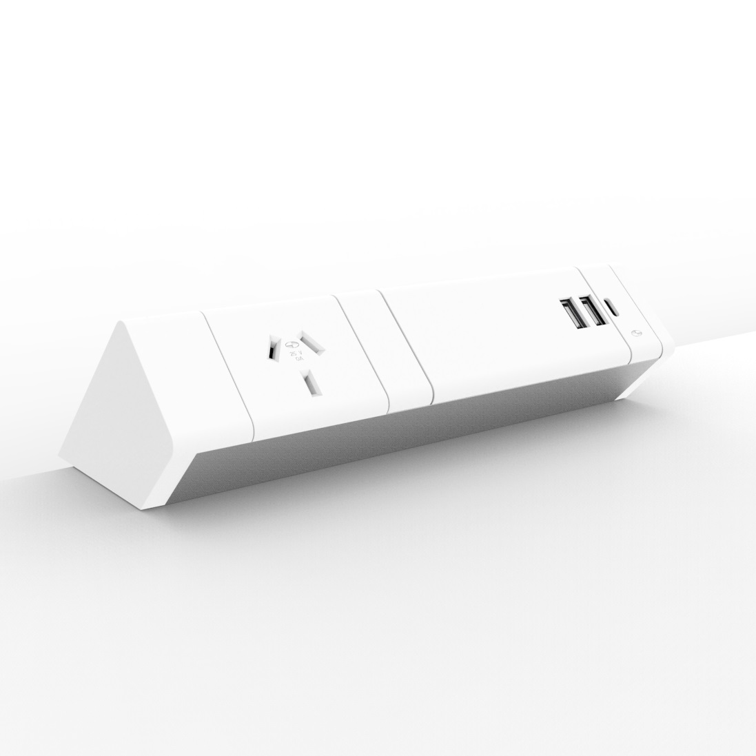 Athena ll Above Desk Power Rails