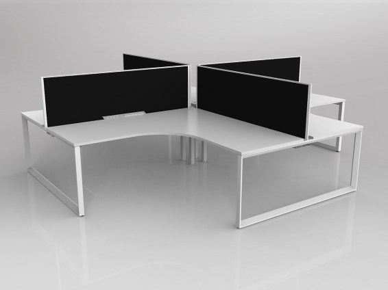 4 Person Workstation | Sydney Office Furniture